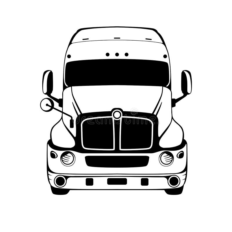 Semi Truck Logo Front Stock Illustrations – 205 Semi Truck Logo Front ...