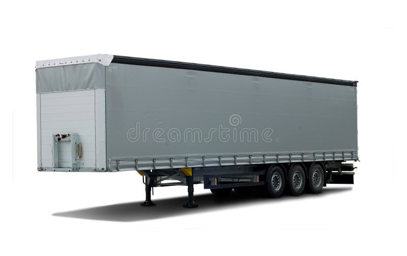 Truck semi trailer stock image. Image of template, diesel - 48236389