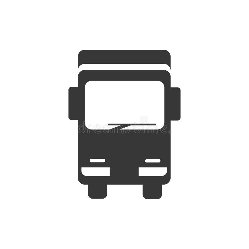 Truck Sign Icon, Flat Design Best Vector Stock Vector - Illustration of ...