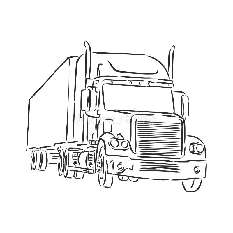 Custom Semi Truck Drawings