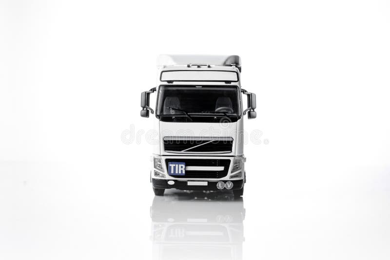 Truck TIR Cab without Trailer Isolated on White Background Stock Image ...