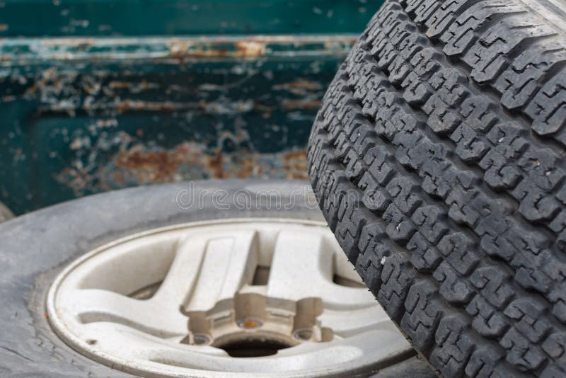 Truck tire with dust stock image. Image of industry, dust - 76721973