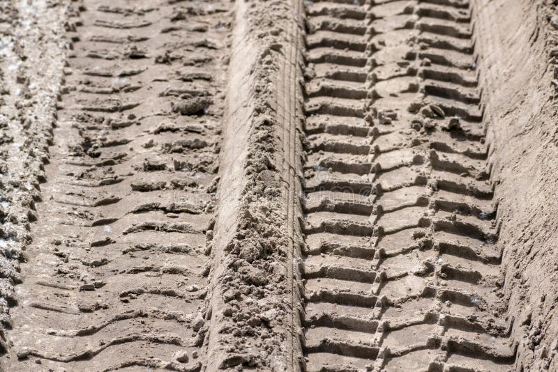 Truck tire track stock photo. Image of tire, tyre, trail - 147453578