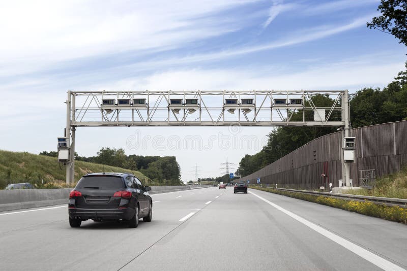 Truck toll system stock photo. Image of asphalt, cloudscape - 41392654