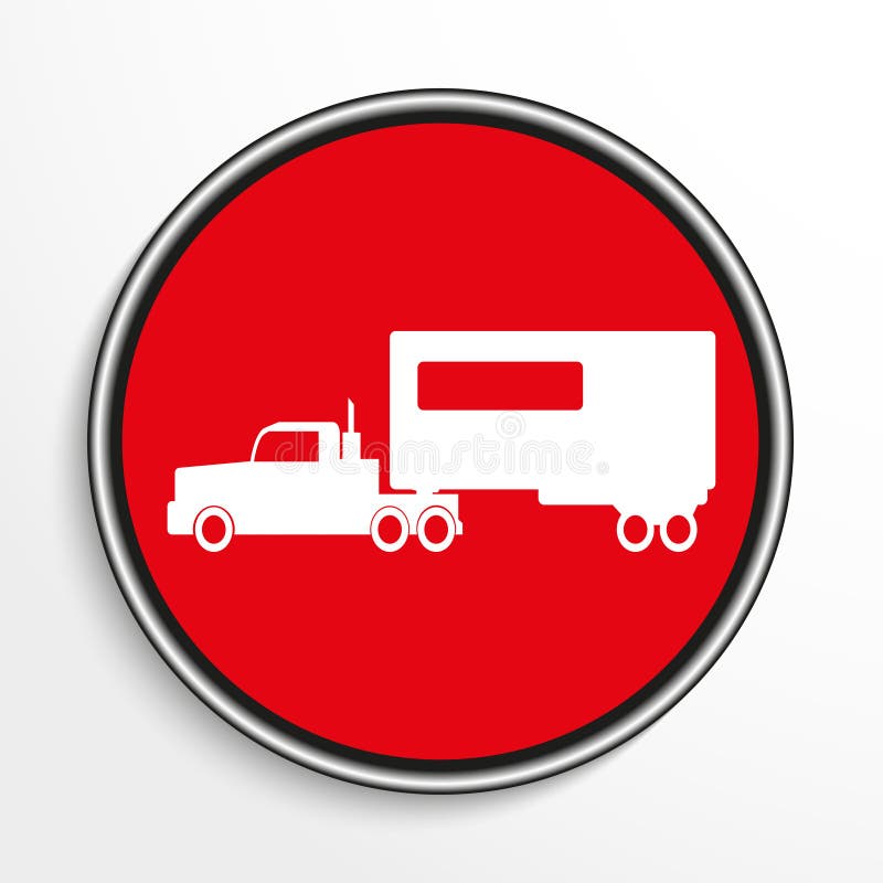 Truck. a Light Conventional Image on a Black Background with the ...