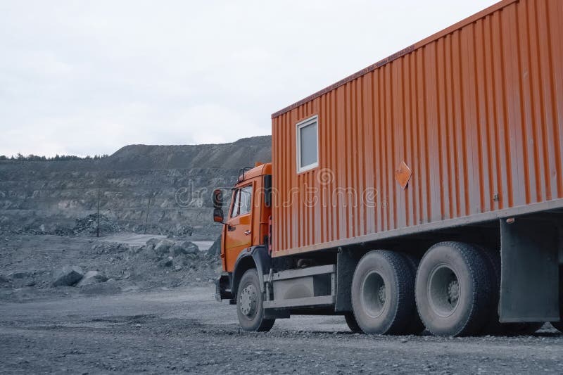 Truck for Transporting Explosive Materials, Dynamite and Others, Stands ...