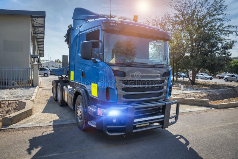 Truck turning stock photo. Image of driving, chassis - 233152342