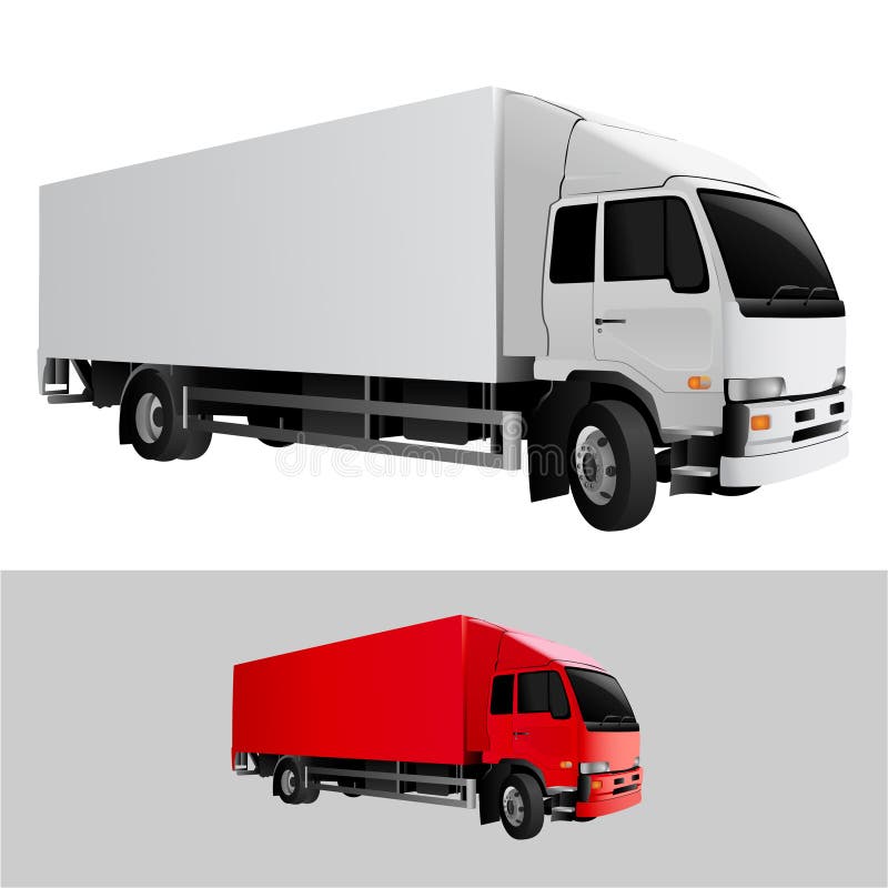 Truck vector stock vector. Illustration of isolated, freight - 6156051