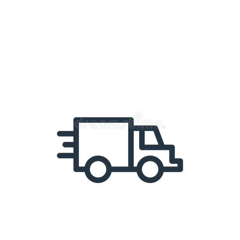 Truck Vector Icon. Truck Editable Stroke. Truck Linear Symbol for Use ...