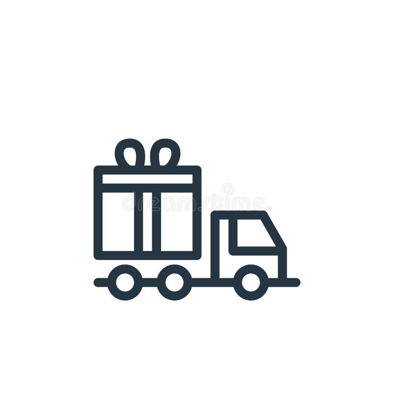 Truck Vector Icon. Truck Editable Stroke. Truck Linear Symbol for Use ...