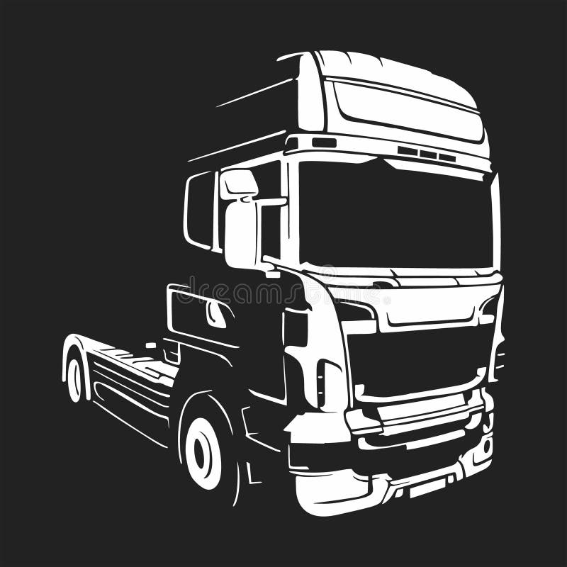 Truck Vector Illustration, Editable Vector Eps File Stock Illustration ...