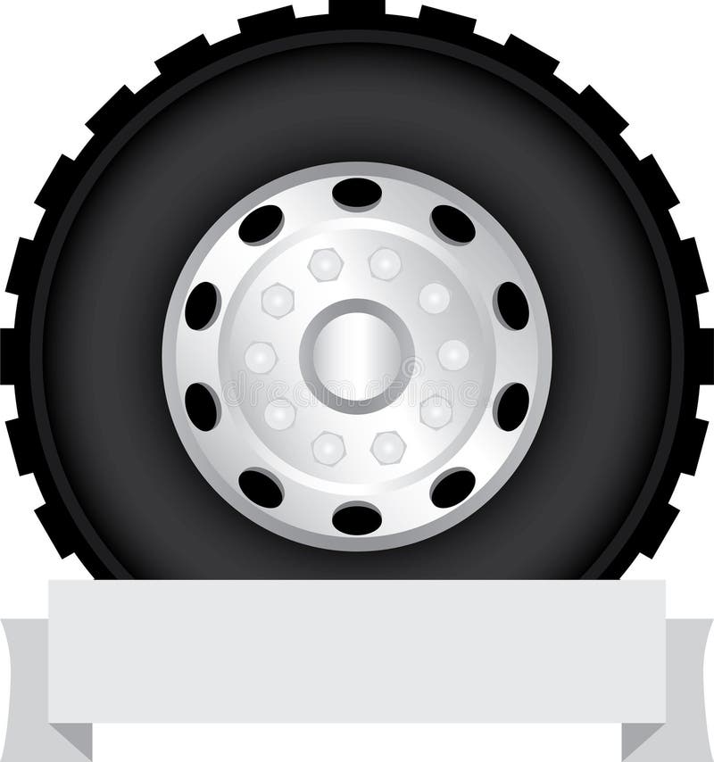 Truck wheel stock vector. Illustration of truck, tire - 29231150
