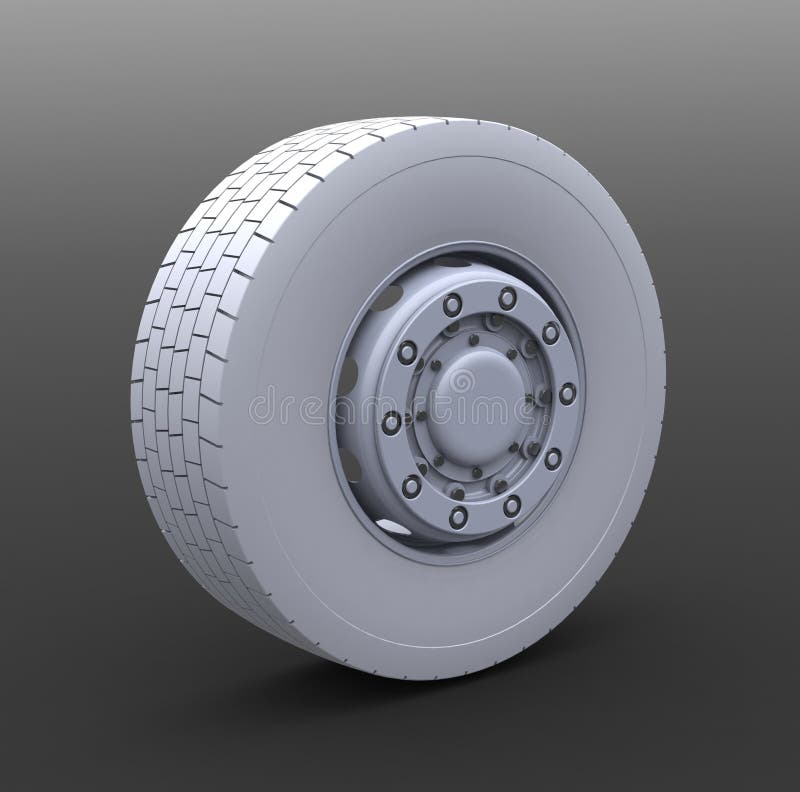 Truck Wheel Picture. Image: 8666926