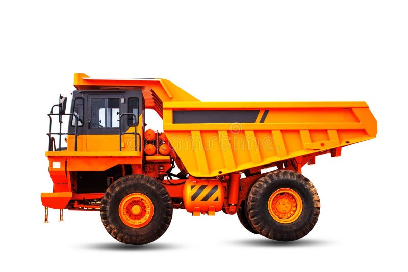 Truck with a White Background. Stock Photo - Image of digger, dump ...