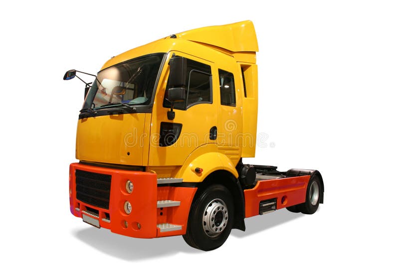 Yellow lorry stock image. Image of transportation, lorry - 3378573