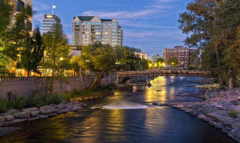 Truckee River in Reno stock photo. Image of water, truckee - 43491126