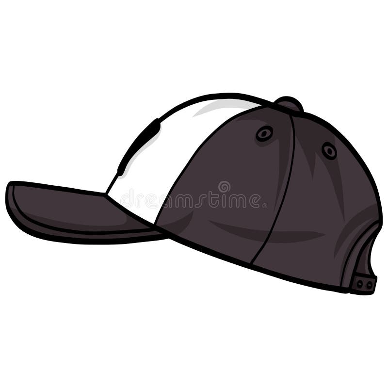 Trucker Hat Snapback Cap Drawing Vector Illustration Stock Vector ...