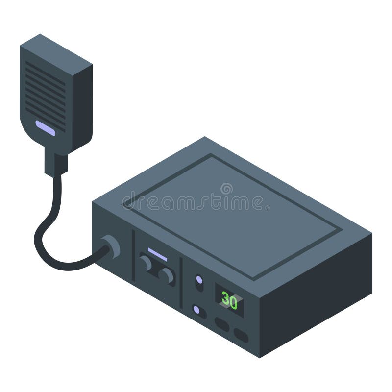 Trucker Radio Icon Isometric Vector. Truck Driver Stock Vector ...