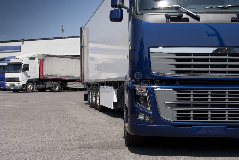 Trucking and logistics stock image. Image of asphalt - 60200107