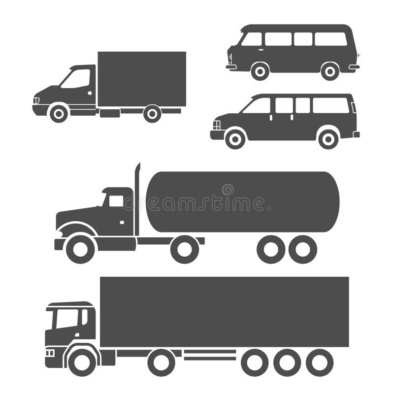 Trucks icons set stock vector. Illustration of globe - 48651339