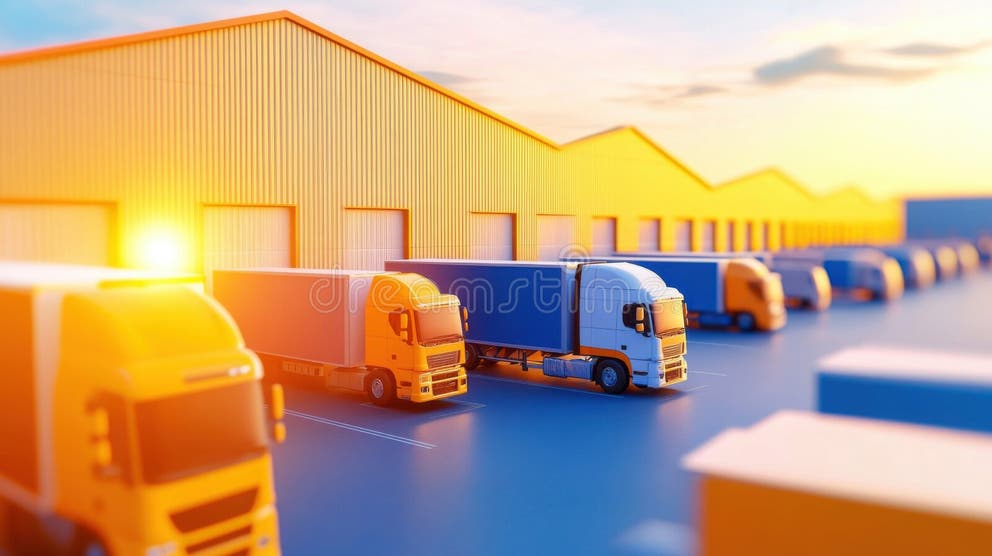 Large Distribution Center Showcasing Seamless Logistics Operations with ...