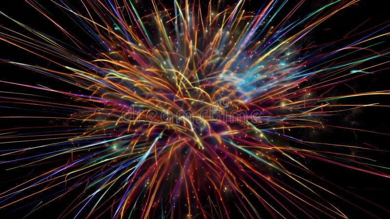 A True Celebration of Color these Firework Effects on a Black ...