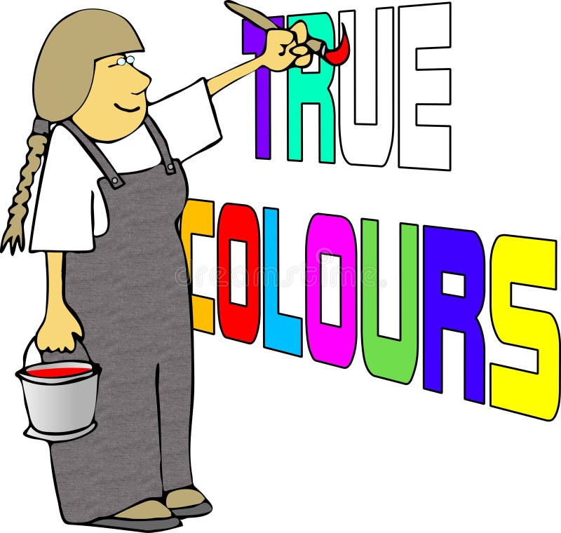 True Colours stock illustration. Illustration of painting - 133887
