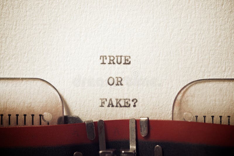 True or fake stock photo. Image of real, fraud, concept - 220990748