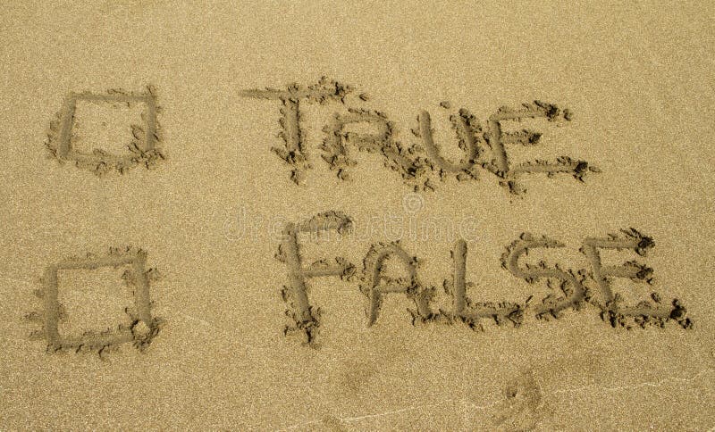 True or false stock photo. Image of horizontal, test - 24401416