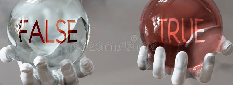 True and False in a Balanced Life - Pictured As Words True,false in ...