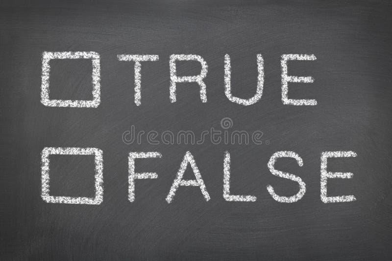 True and False on a Chalkboard Stock Image - Image of creativity, hand ...