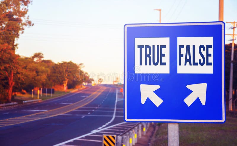 True or False Choices, Decision, Option. Stock Photo - Image of true ...