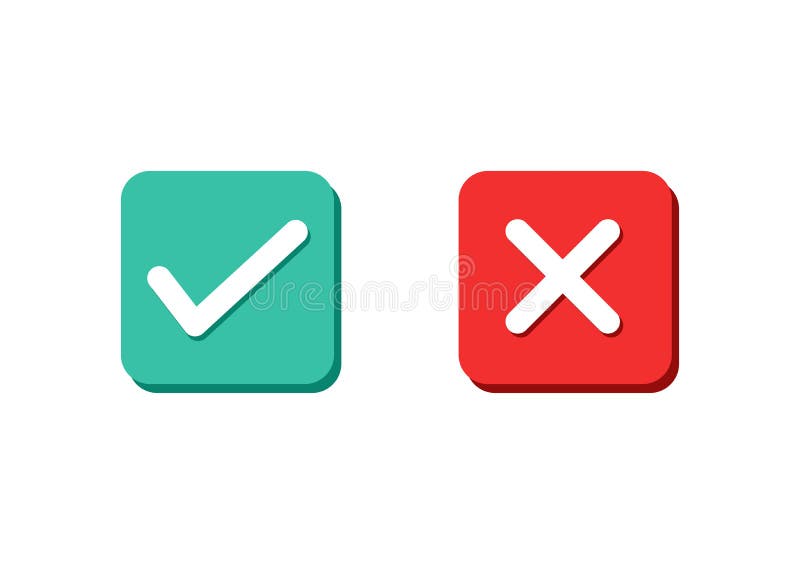 Red Cross Button - Refuse, Wrong Answer, Cancel Stock Vector - Illustration of alert, isolated ...