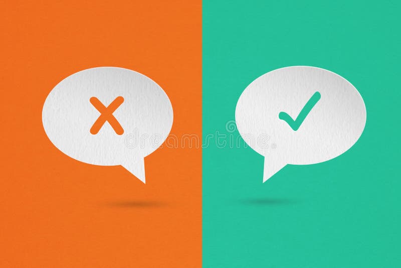 True and False on Grunge White Speech Bubble Paper Cut, for Different ...