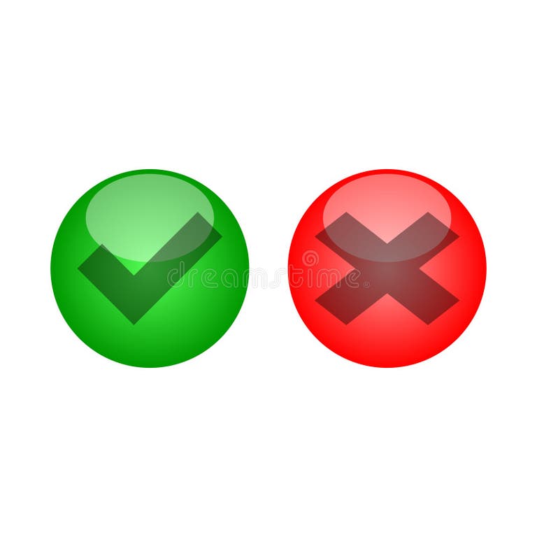 True and false icon button stock image. Illustration of development ...
