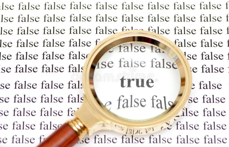 True and false stock photo. Image of search, text, close - 47151480