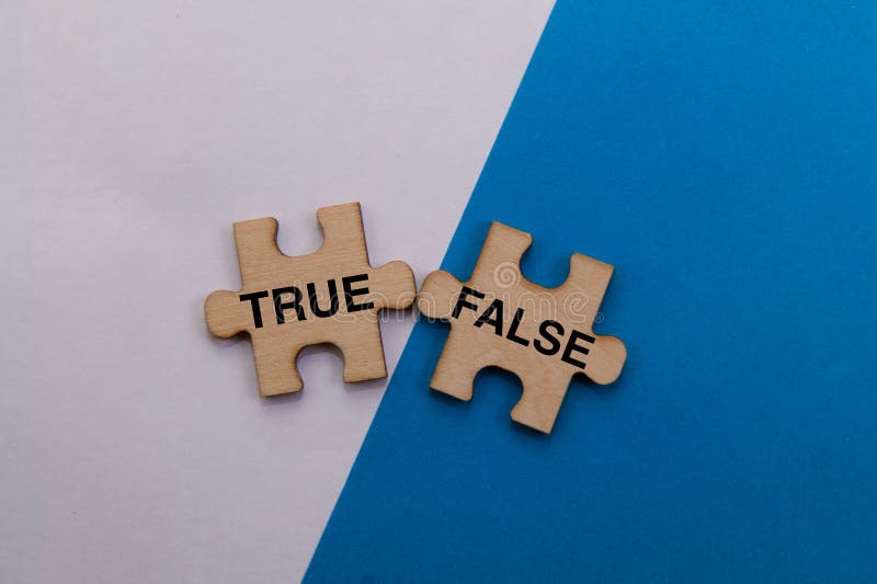 True or False Puzzle Pieces Stock Photo - Image of discovery, intellect ...