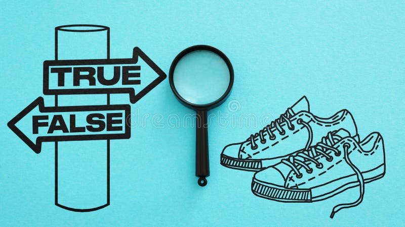 True or False is Shown Using the Text Stock Image - Image of idea, word ...