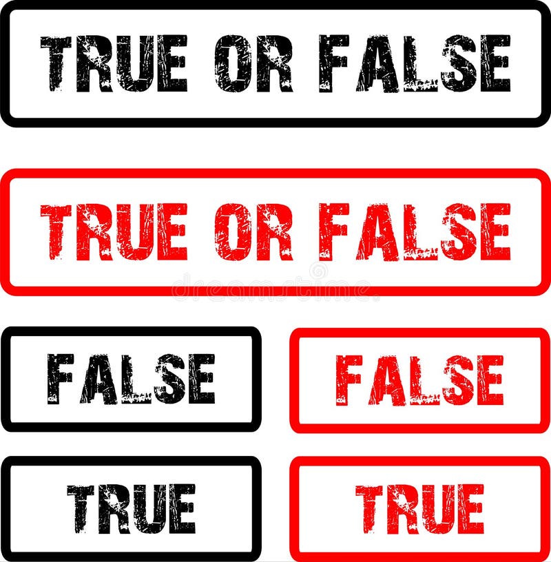 True or false stamp stock vector. Illustration of choice - 191282940
