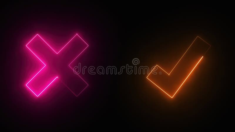 True and False symbols stock illustration. Illustration of right ...