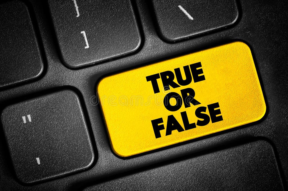 True or False Text Quote on Keyboard, Concept Background Stock ...