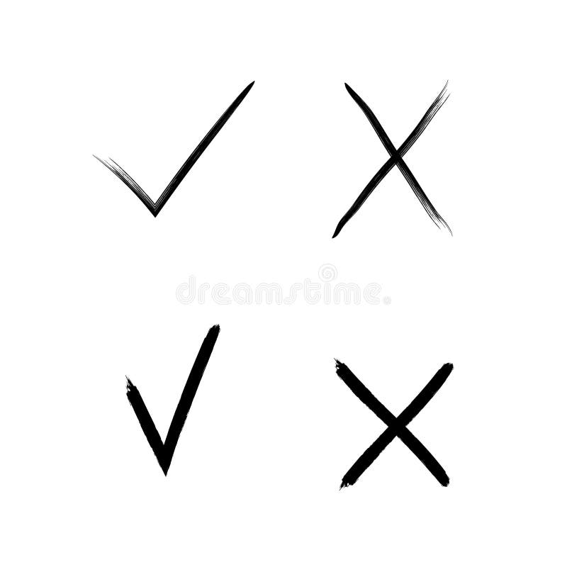 True or False Vector Symbol Set Stock Vector - Illustration of deny ...