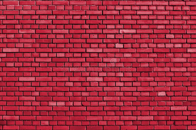 True Red Colored Brick Wall Background Stock Illustration ...