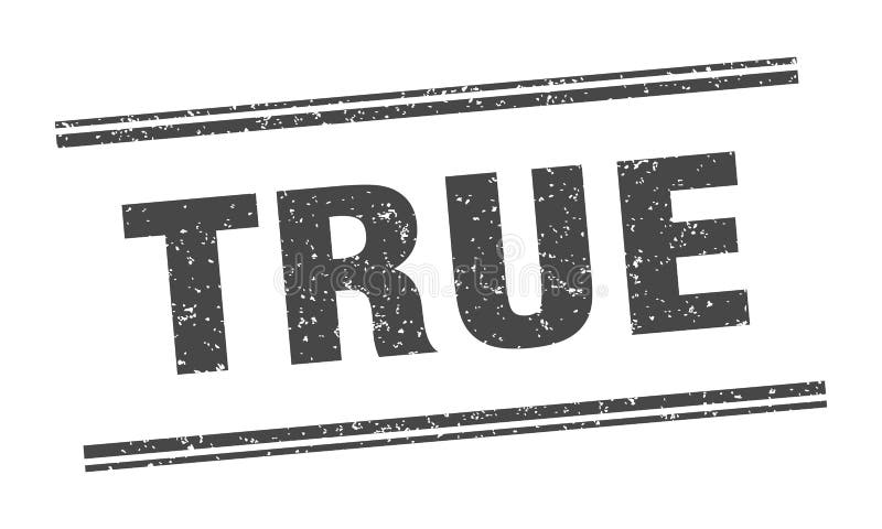 True Stamp. True Square Grunge Sign Stock Vector - Illustration of ...