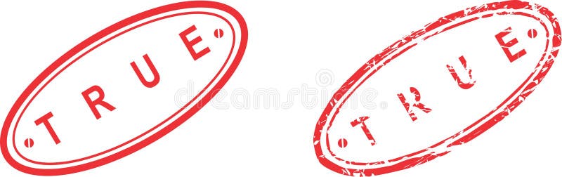 True Text Red Stamp Sticker Set Collection Stock Vector - Illustration ...