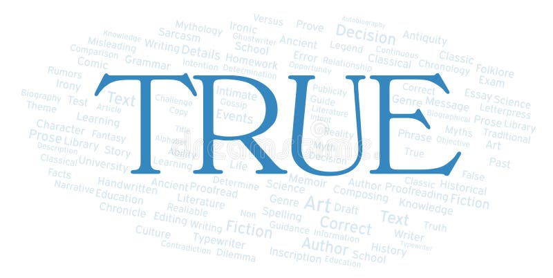 True Typography Word Cloud Create with the Text only Stock Illustration ...