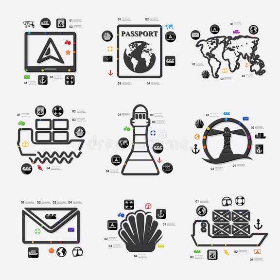 Trueque Marítimo Infographic Ilustración del Vector - Ilustración de ...