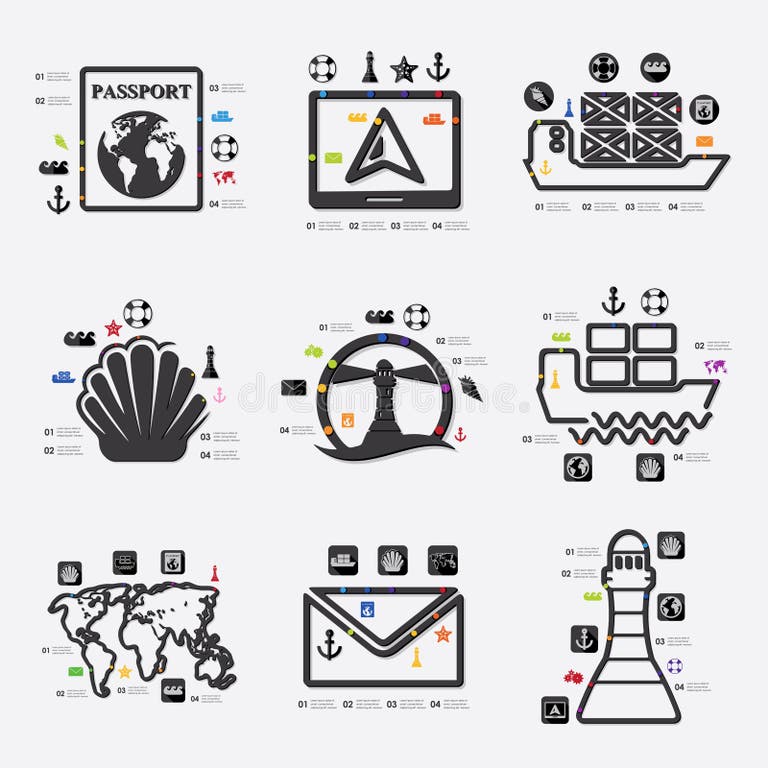 Trueque Marítimo Infographic Ilustración del Vector - Ilustración de ...