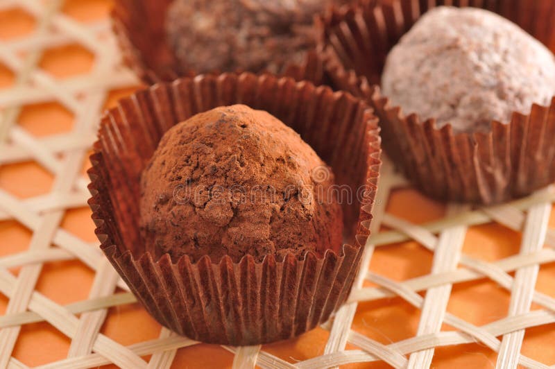 Truffe chocolate stock photo. Image of crispy, fraise - 57951742