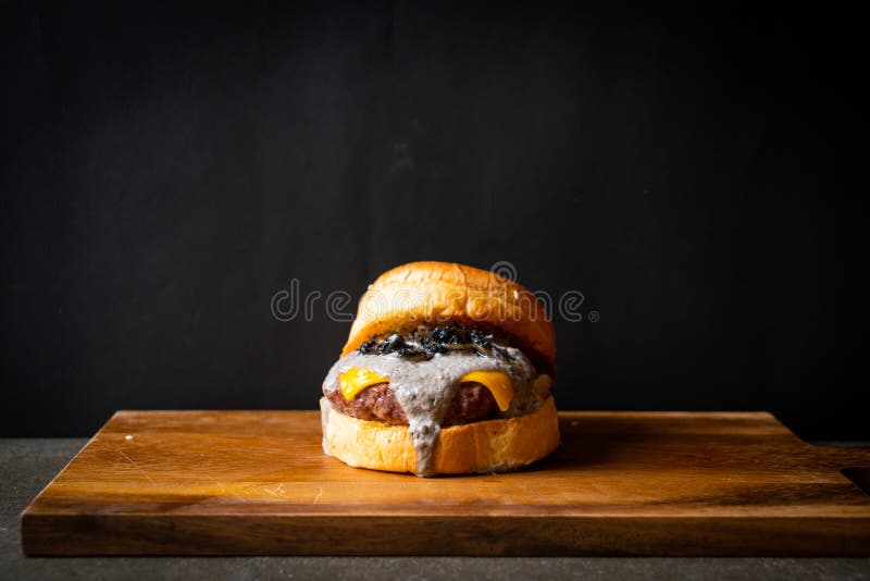 Truffle Burger - Beef with Cheese and Truffle Mushroom Sauce Burger ... Truffle Burger - Beef with Cheese and Truffle Mushroom Sauce Burger ...
